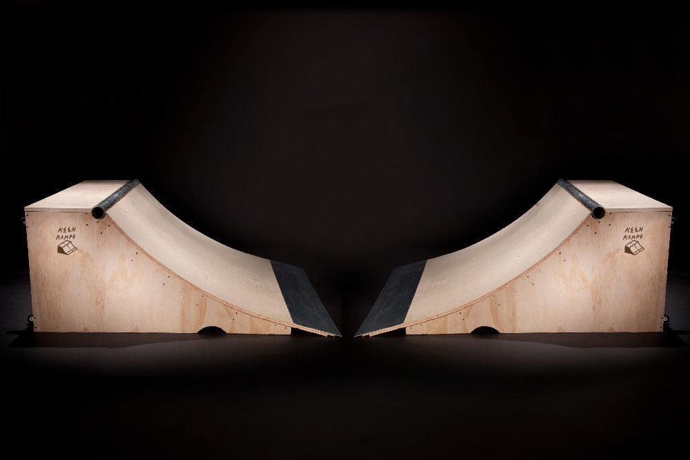 (two) 2' x 4' Quarter Pipes – Keen Ramps